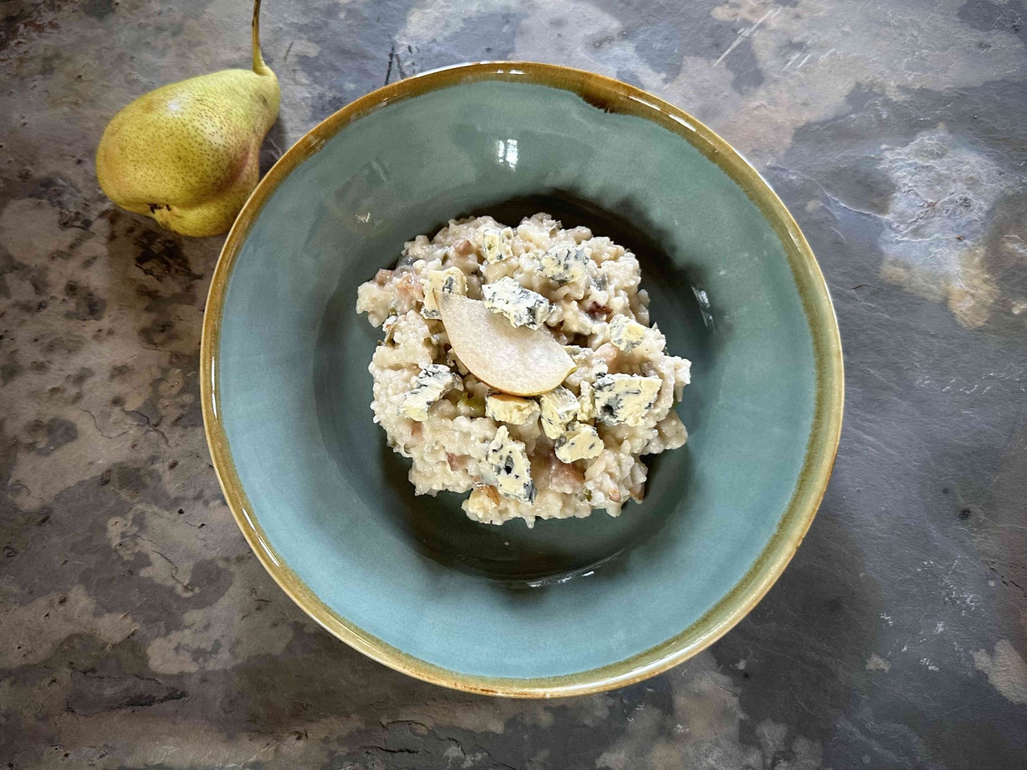 Risotto mit Birnen und Blauschimmelkäse - Alexandra Gorsche